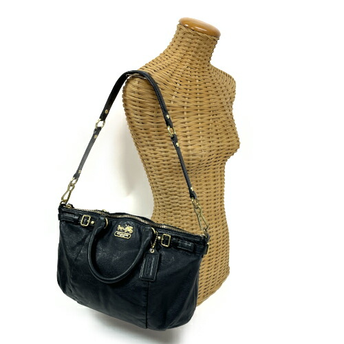 【楽天市場】コーチ COACH マディソン サッチェル レザー ショルダーバッグ 18609 肩掛け 2WAY レディース ブラック 中古 ...