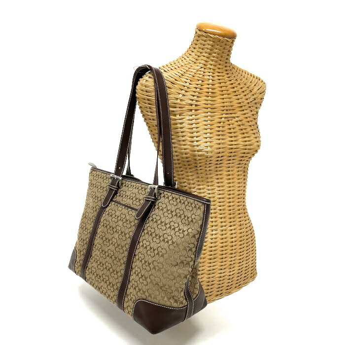 【楽天市場】コーチ COACH トートバッグ レザー キャンバス ミニシグネチャー 100-06 肩掛け おでかけ 通勤 レディース メンズ ...