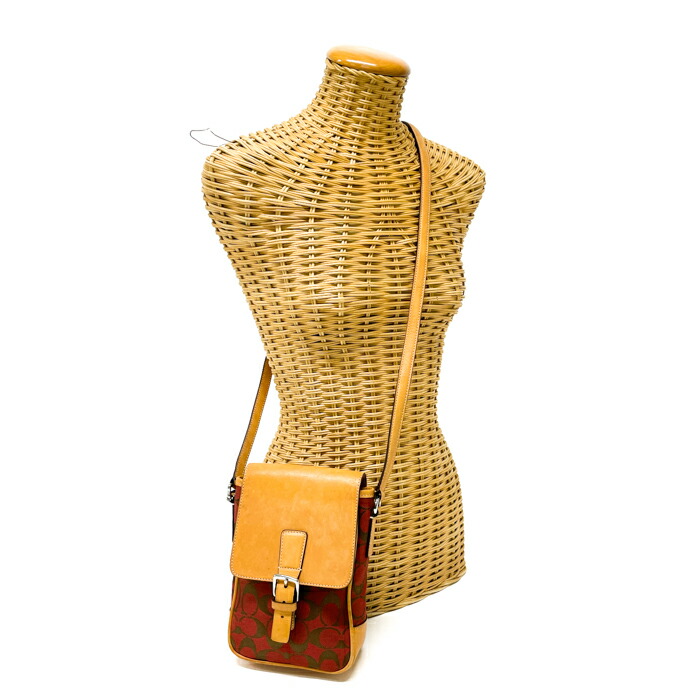 【楽天市場】コーチ COACH ショルダーバッグ レザー キャンバス シグネチャー 6098 肩掛け 斜めかけ ポシェット レディース メンズ ...