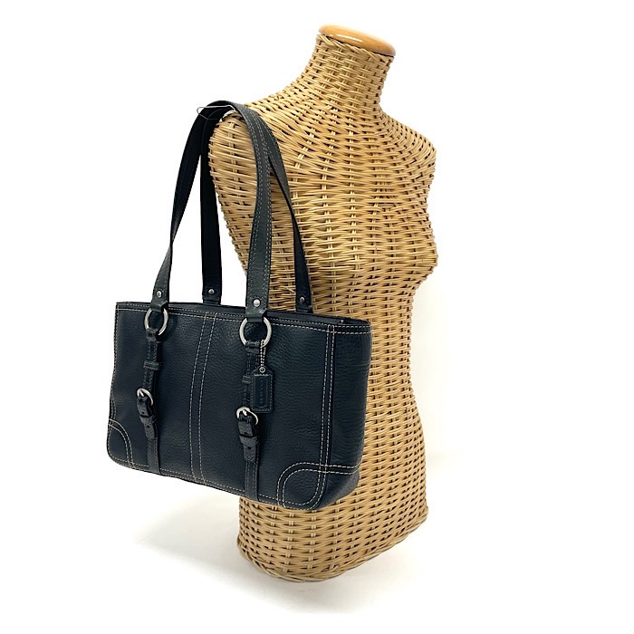 【楽天市場】コーチ COACH トートバッグ レザー F12339 肩掛け ビジネス 通勤 レディース メンズ ブラック 【美品 ...