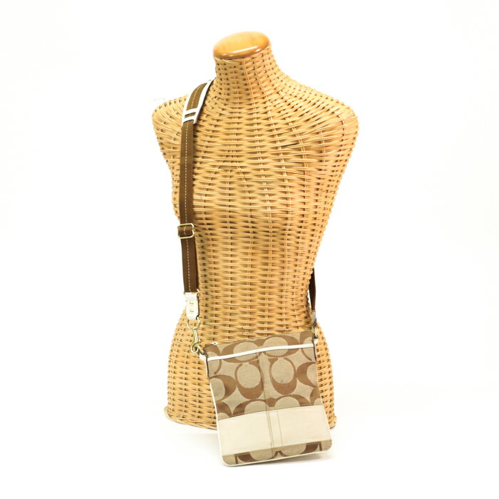 【楽天市場】コーチ COACH ショルダーバッグ キャンバス シグネチャー 40758 ポシェット サコッシュ ミニバッグ レディース ...