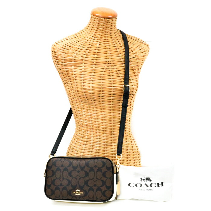 【楽天市場】コーチ COACH ショルダーバッグ レザー PVC シグネチャー C1767 カメラバッグ クロスボディ 肩掛け 斜め掛け レディース メンズ ホワイト / ダークブラウン ...