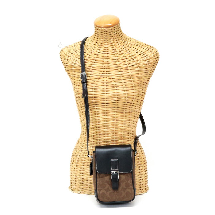 【楽天市場】コーチ COACH ショルダーバッグ キャンバス / レザー シグネチャー 6098 スマホショルダー クロスボディ 斜め掛け ...