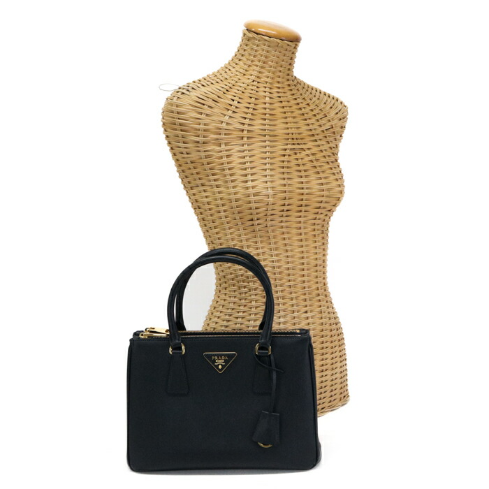 【楽天市場】【Aランク】 プラダ PRADA ガレリア ミディアム サフィアーノ (レザー) トライアングル ロゴ 1BA863 ハンドバッグ ...