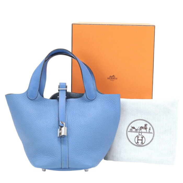 【楽天市場】【ABランク】 エルメス HERMES ピコタン ロック PM 18 タッチ トリヨンクレマンス / スイフト (レザー) SV ...