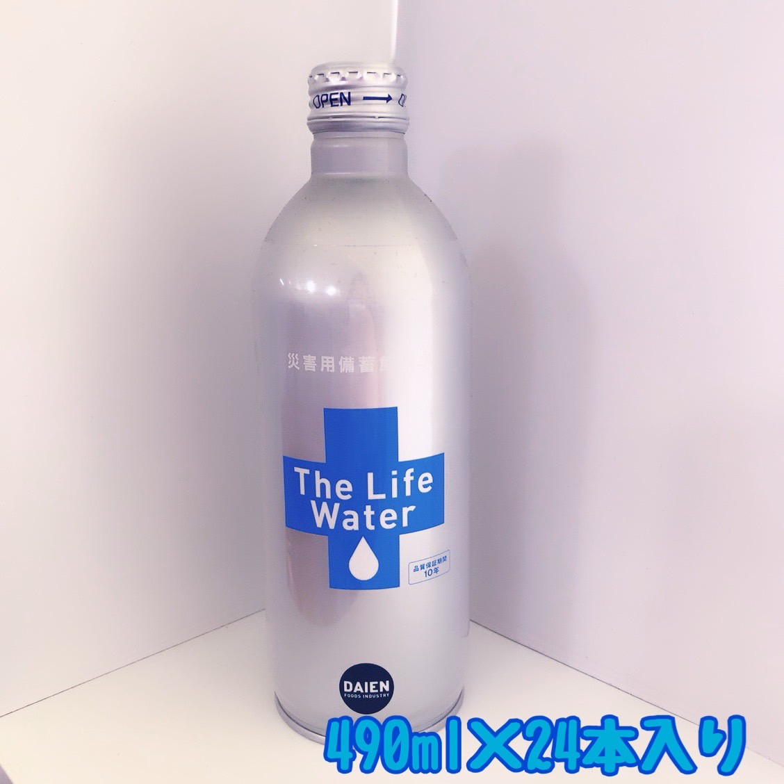 【楽天市場】THE LIFE WATER 490ml 24本入り 賞味期限 2025.1.27 大円 水 防災備蓄水 災害 食品ロス フードロス アルミ缶 ボトル缶 サスティナブル：POWER ...