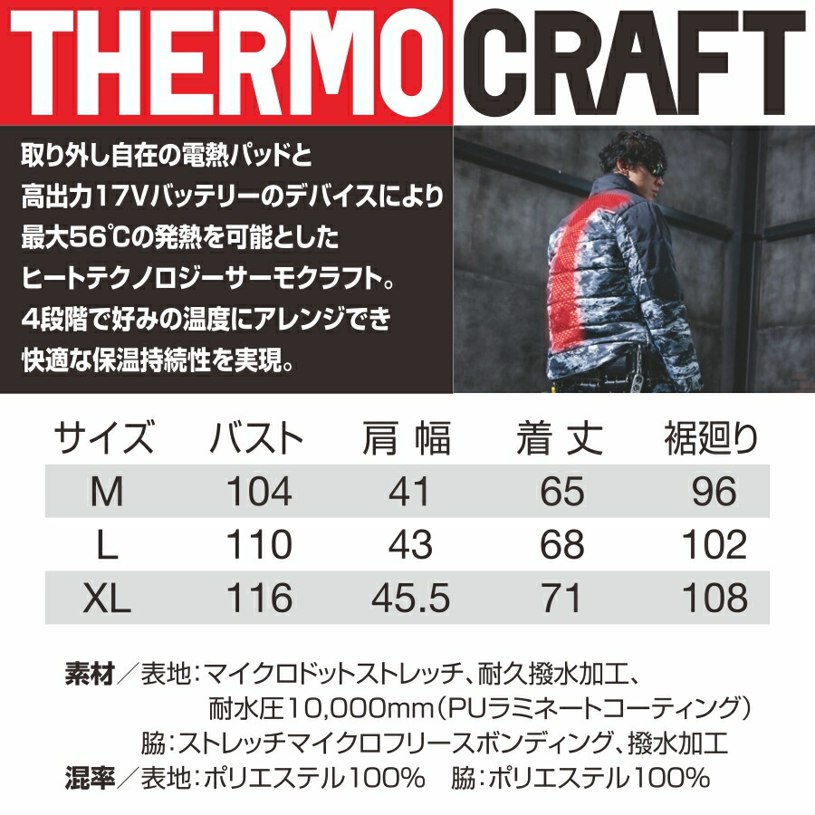 【楽天市場】「BURTLE(バートル)」サーモクラフト対応軽防寒ベスト/3214 単品 電熱ウェア 防水 防風 撥水 ストレッチ THERMO CRAFT 作業服 プロノ：プロノ 楽天市場店