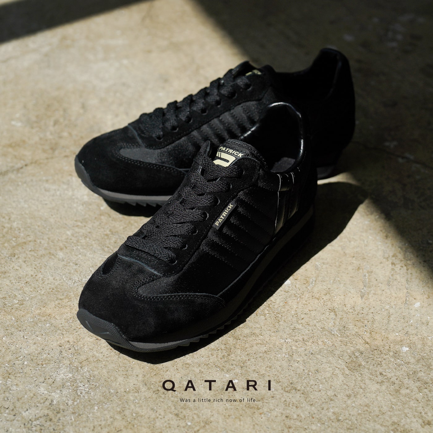 【楽天市場】パトリック スニーカー マラソン レディース メンズ ブラック スペース 黒 PATRICK MARATHON SPACE 94601 定番モデル 初回のみサイズ交換片道送料無料 ...