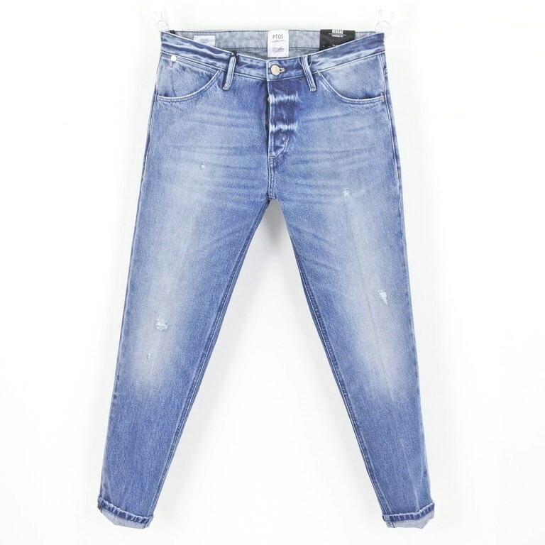 【楽天市場】【新品】ピーティーゼロチンクエ PT05 REGGAE クラッシュ加工 デニムパンツ ブルー【サイズ31】【BLU】【S/S/A/W】【状態ランクN】【メンズ】【10903 ...