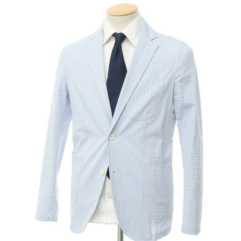 【楽天市場】【中古】ジャンネット giannetto コットンサッカー 2B カジュアルジャケット ライトブルー【サイズ44】【BLU】【S/S】【状態ランクD】【メンズ】【10102 ...