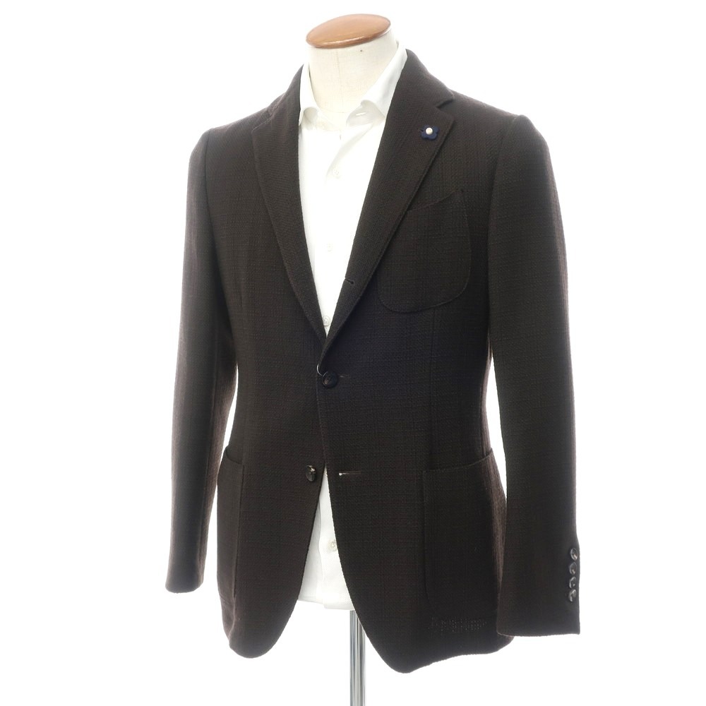 【楽天市場】【中古】ラルディーニ LARDINI ウール 3B アンコン ジャケット ダークブラウン【サイズ46】【BRW】【A/W】【状態ランクA】【メンズ】：リタリオリブロ