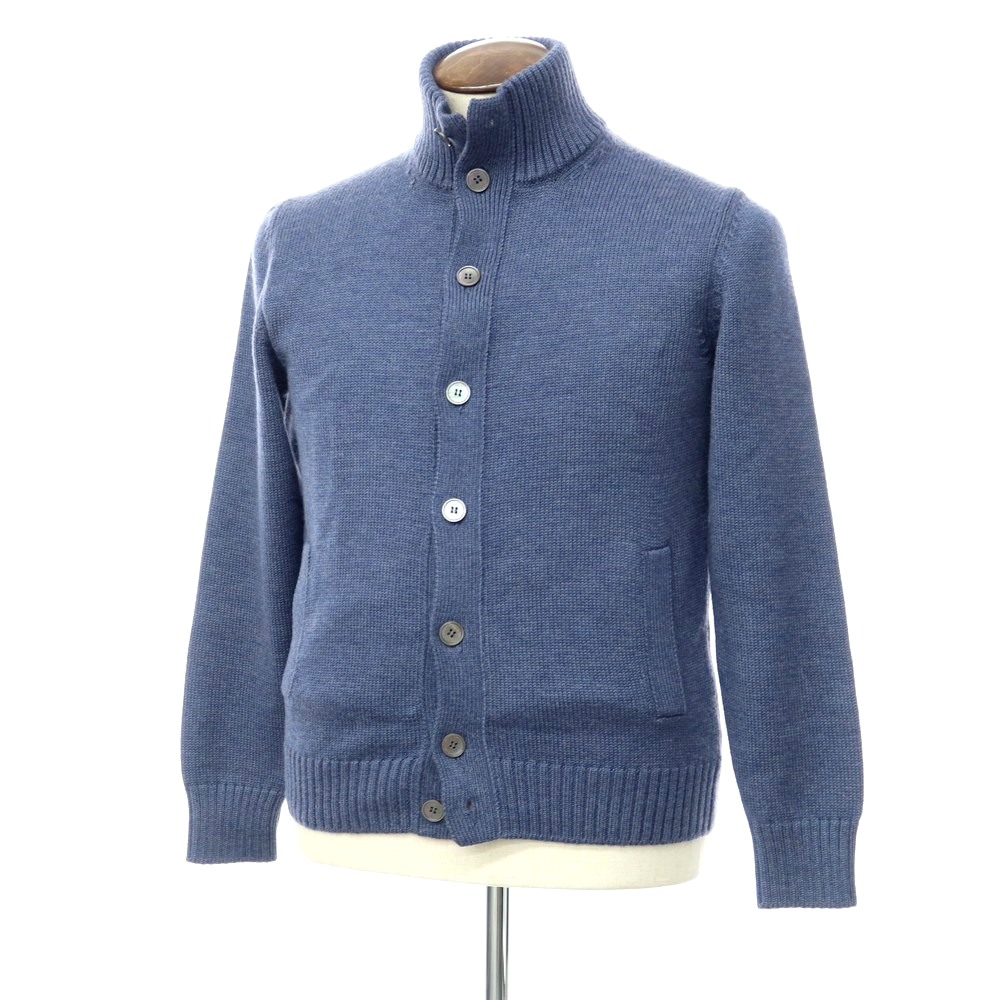 【楽天市場】【中古】ザノーネ ZANONE CHIOTO ミドルゲージウール スタンドカラーカーディガン グレイッシュブルー【サイズ50】【BLU】【A/W】【状態ランクB】【メンズ ...