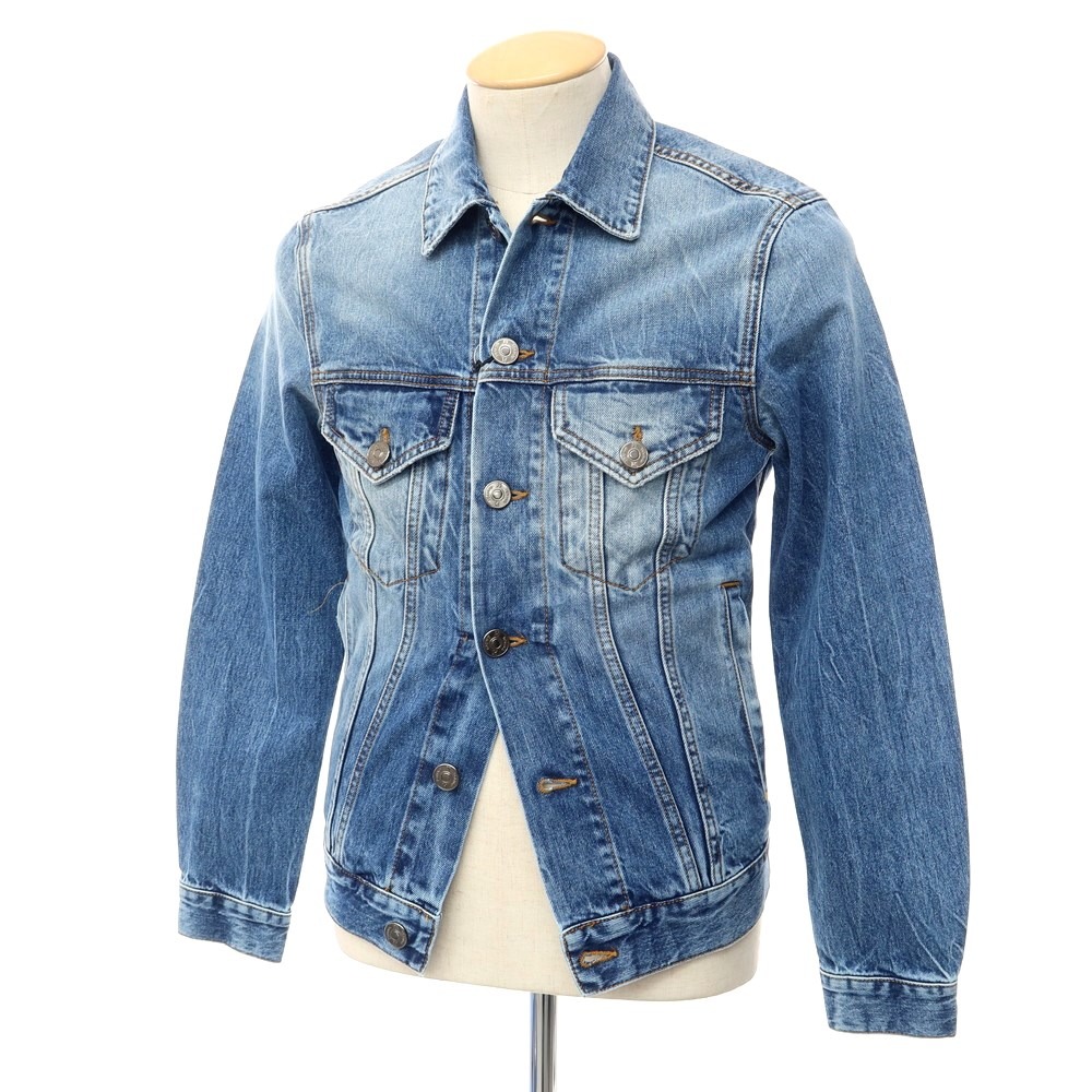 【楽天市場】【新品】ピーティートリノ PT TORINO ユーズド加工 デニムジャケット Gジャン ブルー【サイズ44】【BLU】【S/S/A ...