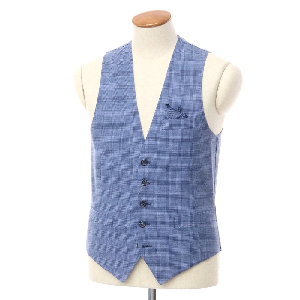 【楽天市場】【新品】ジャンネット giannetto コットン グレンチェック ジレベスト スマルトブルーxネイビー【サイズ46】【BLU】【A/W】【状態ランクN】【メンズ】【769269 ...