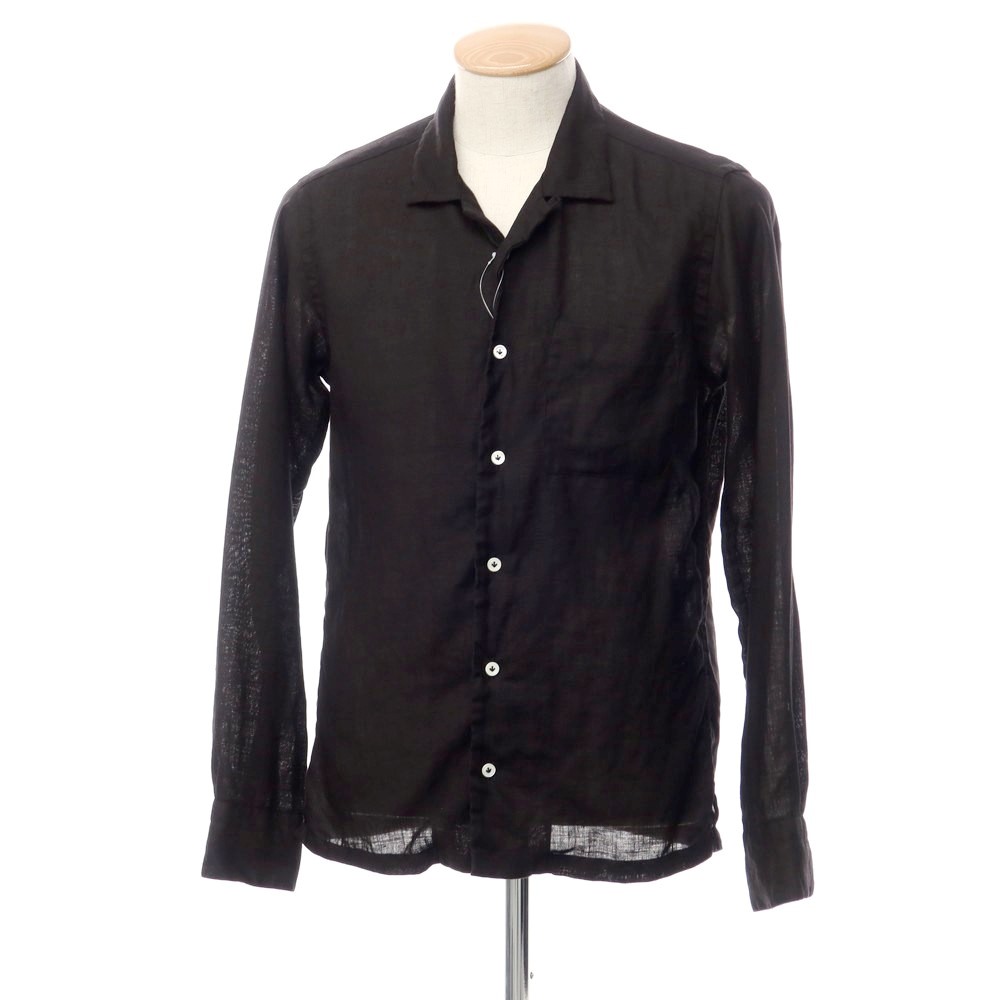 【楽天市場】【中古】ジャンネット giannetto リネン オープンカラーシャツ ブラック【サイズS】【BLK】【S/S】【状態ランクB】【メンズ】【769179】：リタリオリブロ