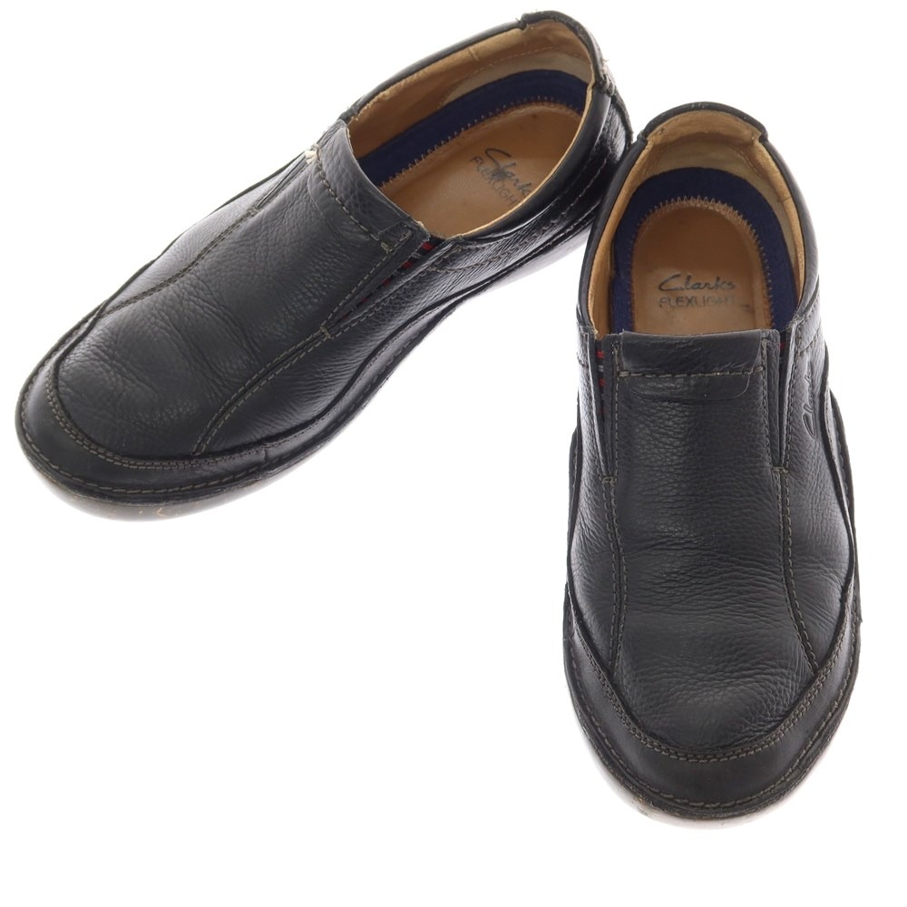 【楽天市場】【中古】クラークス Clarks RUSTIC BEAM レザー スリッポンシューズ スニーカー ブラック【サイズUK7】【BLK ...