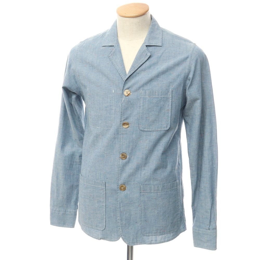 【楽天市場】【中古】ベヴィラクア BEVILACQUA BRIAN BARRY別注 コットン カバーオール ブルーxマルチカラー【サイズS ...