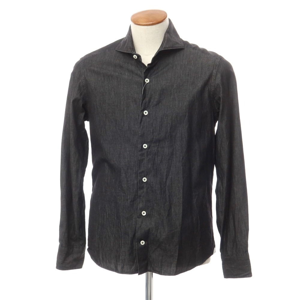 【楽天市場】【中古】ジャンネット giannetto コットン ホリゾンタルカラー カジュアルシャツ ブラック【サイズ40】【BLK】【S/S/A/W】【状態ランクB】【メンズ】【759376 ...