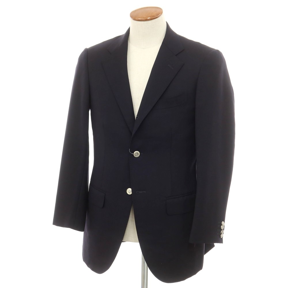 【楽天市場】【中古】フランコ プリンツィバリー FRANCO PRINZIVALLI ウール テーラードジャケット ダークネイビー【サイズ46 ...