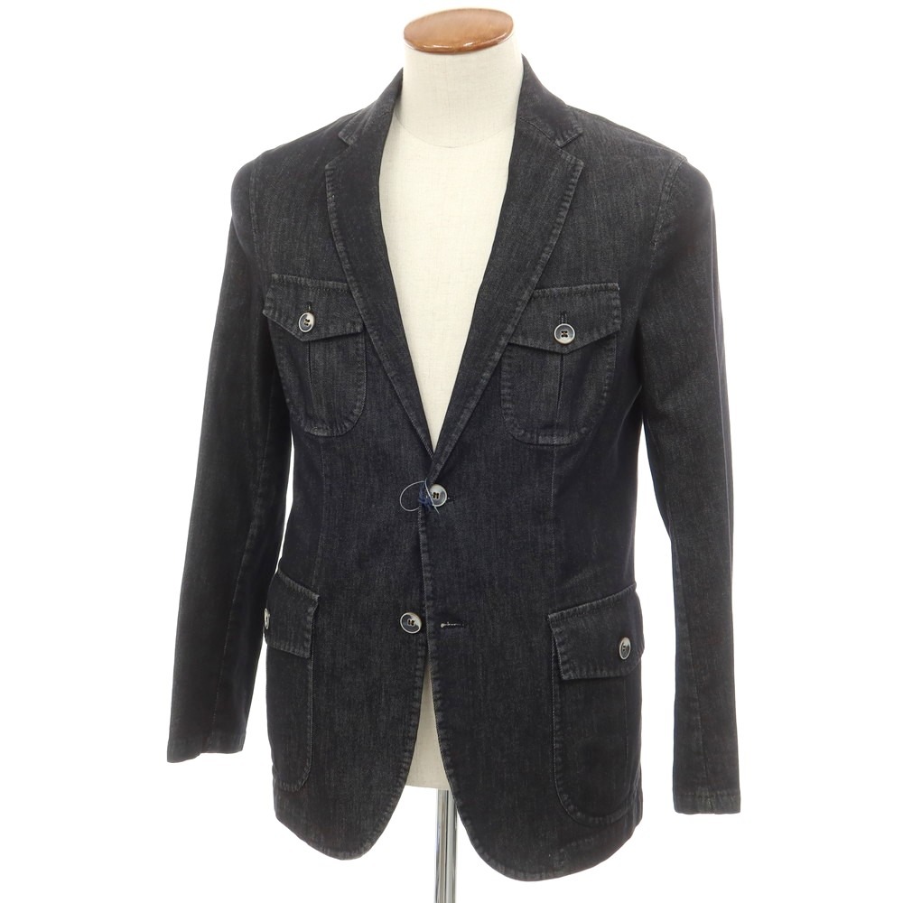【楽天市場】【新品】ジャンネット giannetto ストレッチデニム カジュアルジャケット ブラック系【サイズ48】【BLK】【S/S】【状態ランクN】【メンズ】【749674】：リタリオリブロ