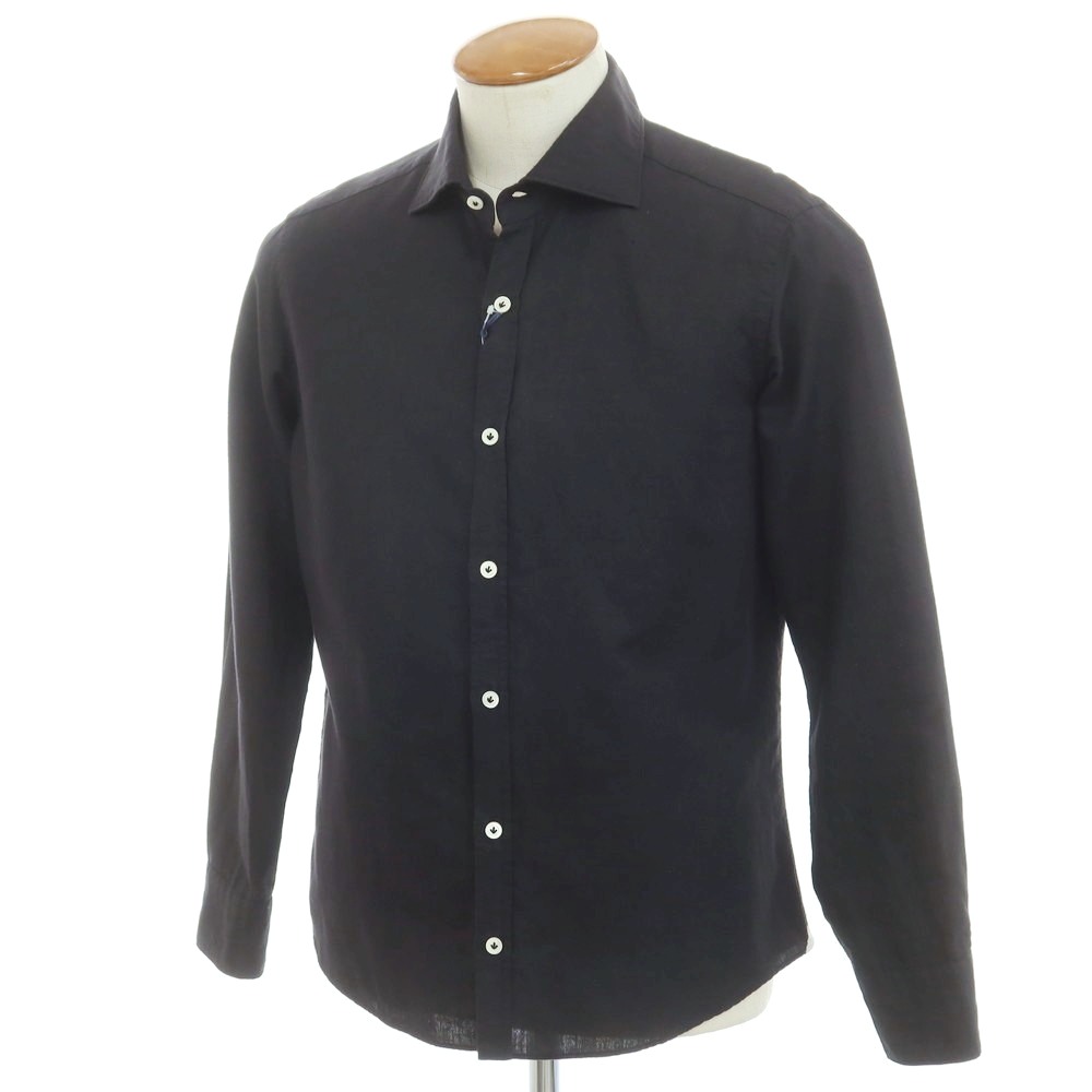 【楽天市場】【中古】ジャンネット giannetto コットンリネン ワイドカラー カジュアルシャツ ブラック【サイズ40】【BLK】【S/S/A/W】【状態ランクB】【メンズ】【749474 ...