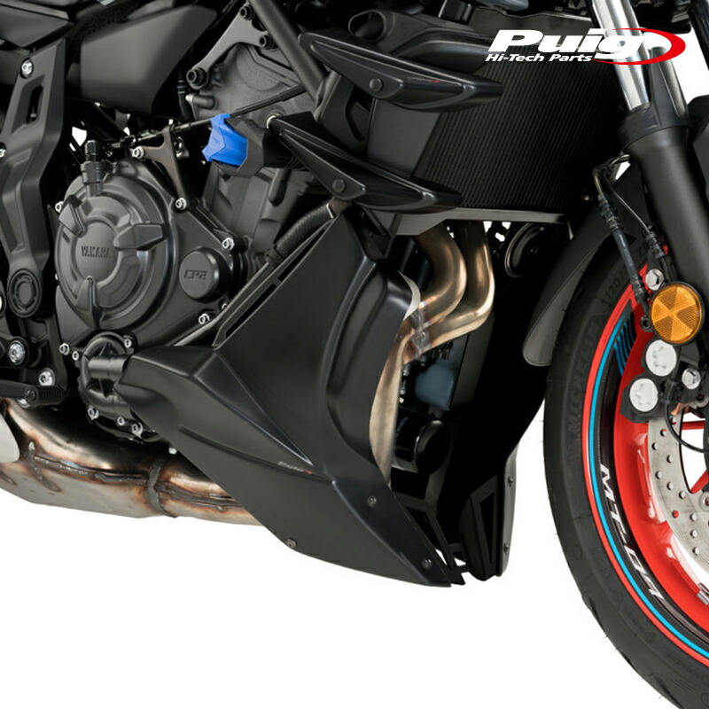 【楽天市場】Puig 20624J ENGINE SPOILER [MATT BLACK] YAMAHA MT-07 (21-23) プーチ ...