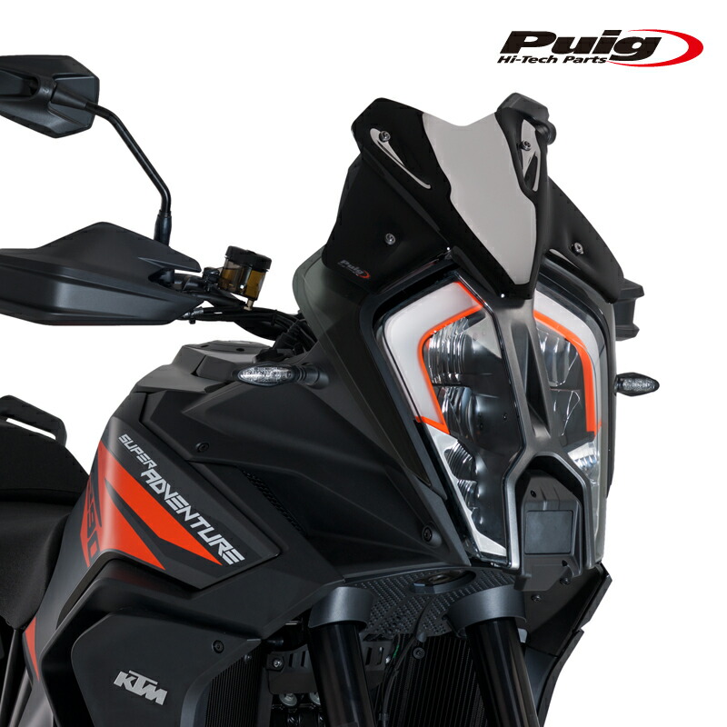 【楽天市場】Puig 20401N RACING-Sport SCREEN[BLACK]KTM 1290 SUPER ADVENTURE R ...