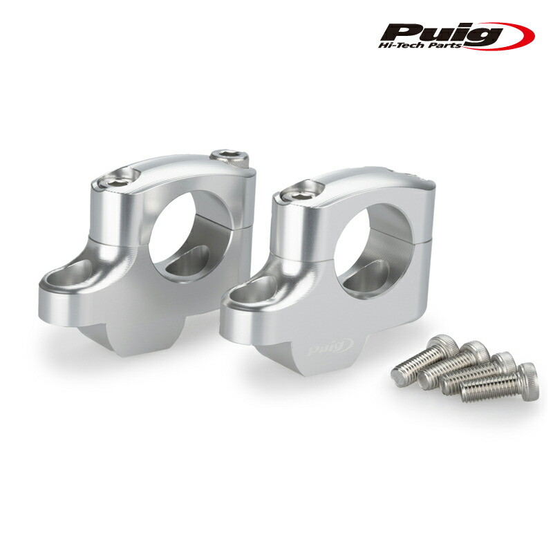 【楽天市場】Puig 21801P PULLBACK RISERS [SILVER] UP20mm BACK16mm Φ32mm BMW ...
