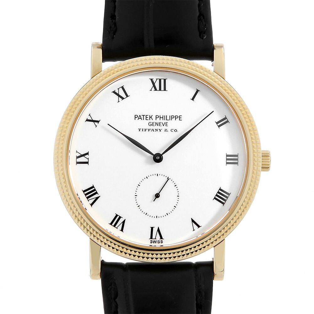 【楽天市場】【60回払いまで無金利】パテックフィリップ カラトラバ 3919J-001 ティファニーWネーム メンズ【中古】【腕時計】【送料 ...