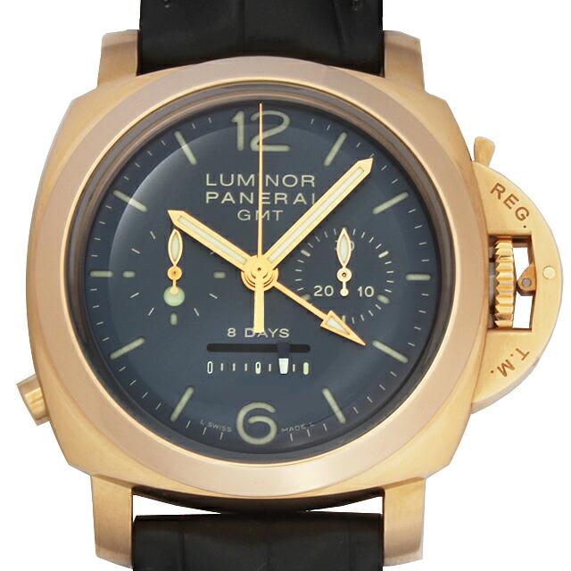 【楽天市場】【ローン60回払い特別低金利】パネライ ルミノール1950 8DAYS GMT クロノグラフ モノプルサンテ 世界250本限定 ...