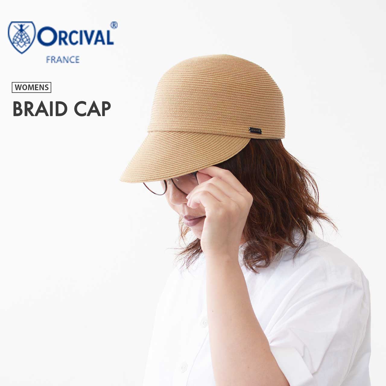 【楽天市場】【SALE 50%OFF】ORCIVAL [オーチバル・オーシバル] BRAID CAP [OR-H0282 BLC] ブレード ...