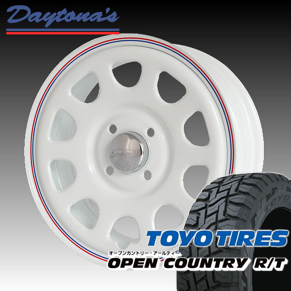 【楽天市場】送料無料軽トラック ハイゼット キャリー N-VAN等デイトナホワイトレッドブルーライン145/80R12 80/78N ...