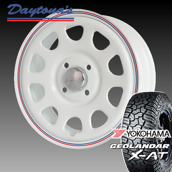 【楽天市場】送料無料ハスラー キャストアクティバフレアクロスオーバーデイトナホワイトレッドブルーライン165/65R14 81/78Q LT ...