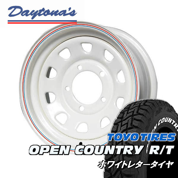 【楽天市場】ジムニーシエラ送料無料デイトナホワイト215/65R16 109/107QTOYO オープンカントリー R/Tホワイトレター 国産 ...