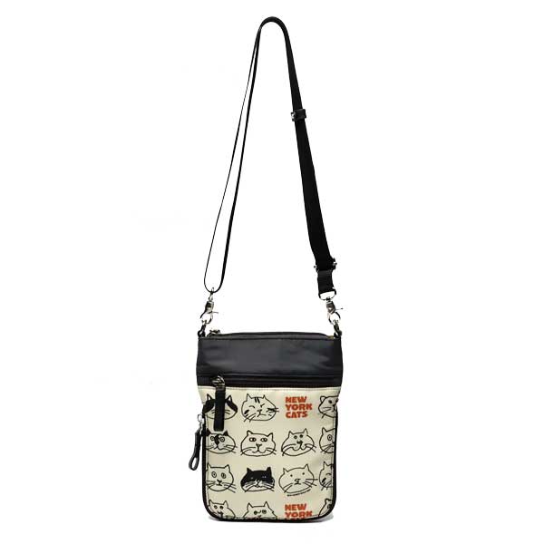 【楽天市場】ミニ ショルダーバッグ マンハッタナーズ アベニュー 「猫顔NYキャッツ」 71-2470-GRY ポシェット 猫グッズ 猫雑貨 ...