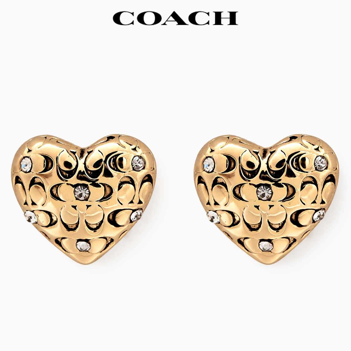 【楽天市場】コーチ ピアス レディース ハート ブランドロゴ ゴールド シンプル バレンタイン キャッチ落ちない Coach：Rio Planet