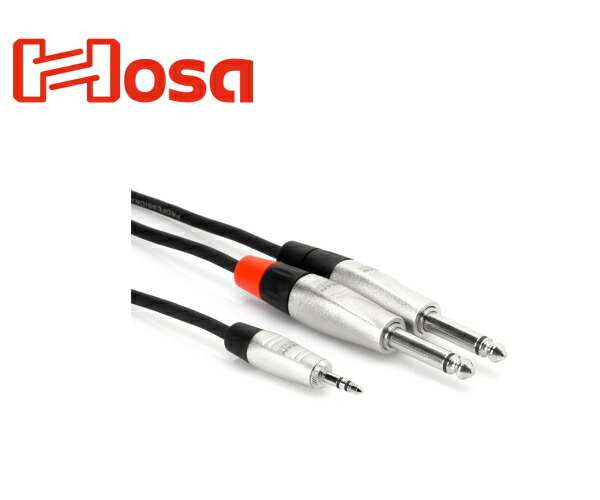 【楽天市場】HOSA／HMP-010Y 3m ステレオミニオス-モノラルフォンオスx2 オーディオケーブル：RIZING 楽天市場店