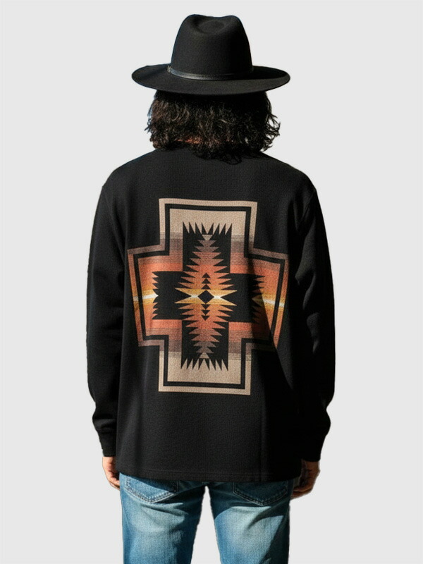 【楽天市場】PENDLETON ペンドルトン Tシャツ 長袖 ゆったり 綿 100％ ネイティブ Harding Star ハーディング 5475-1015 BACK PRINT LS T ...