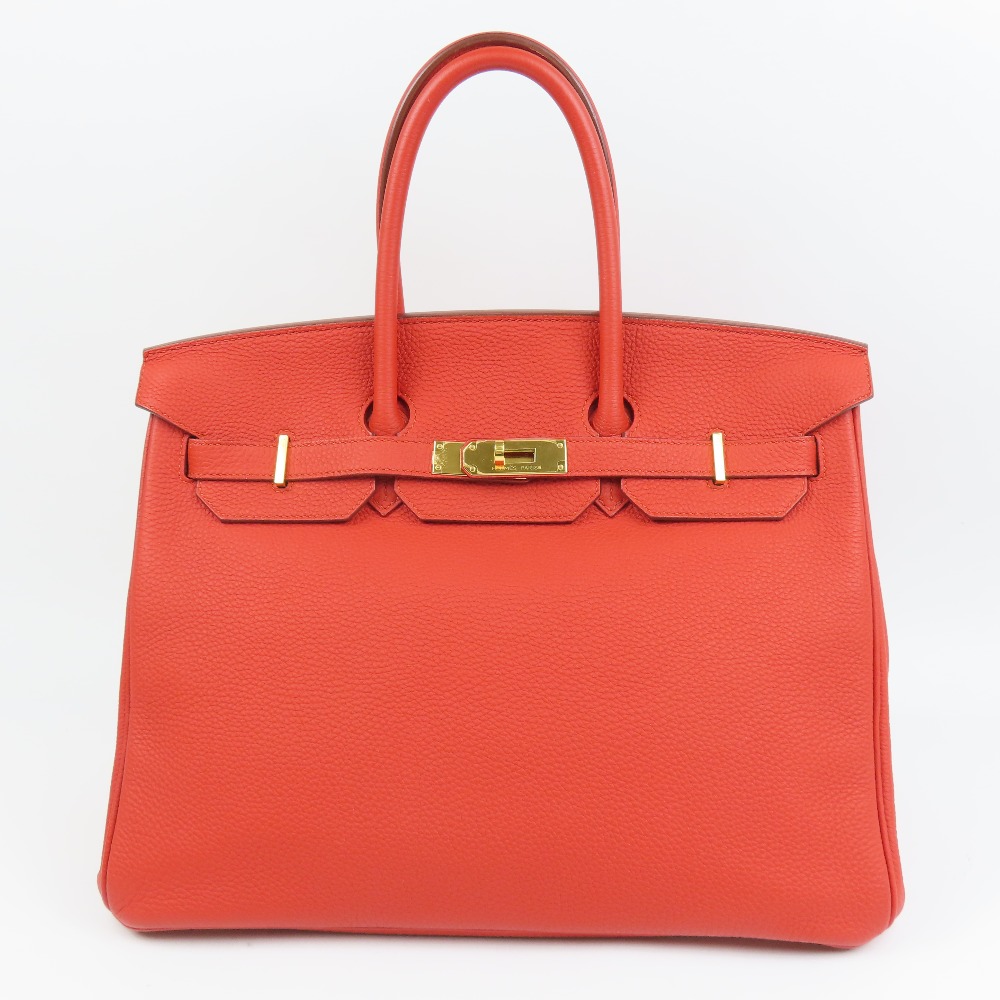 【楽天市場】エルメス バーキン35 ハンドバッグ トゴ ルージュカザック R刻印【中古】極美品 本物 HERMES：Hybrid