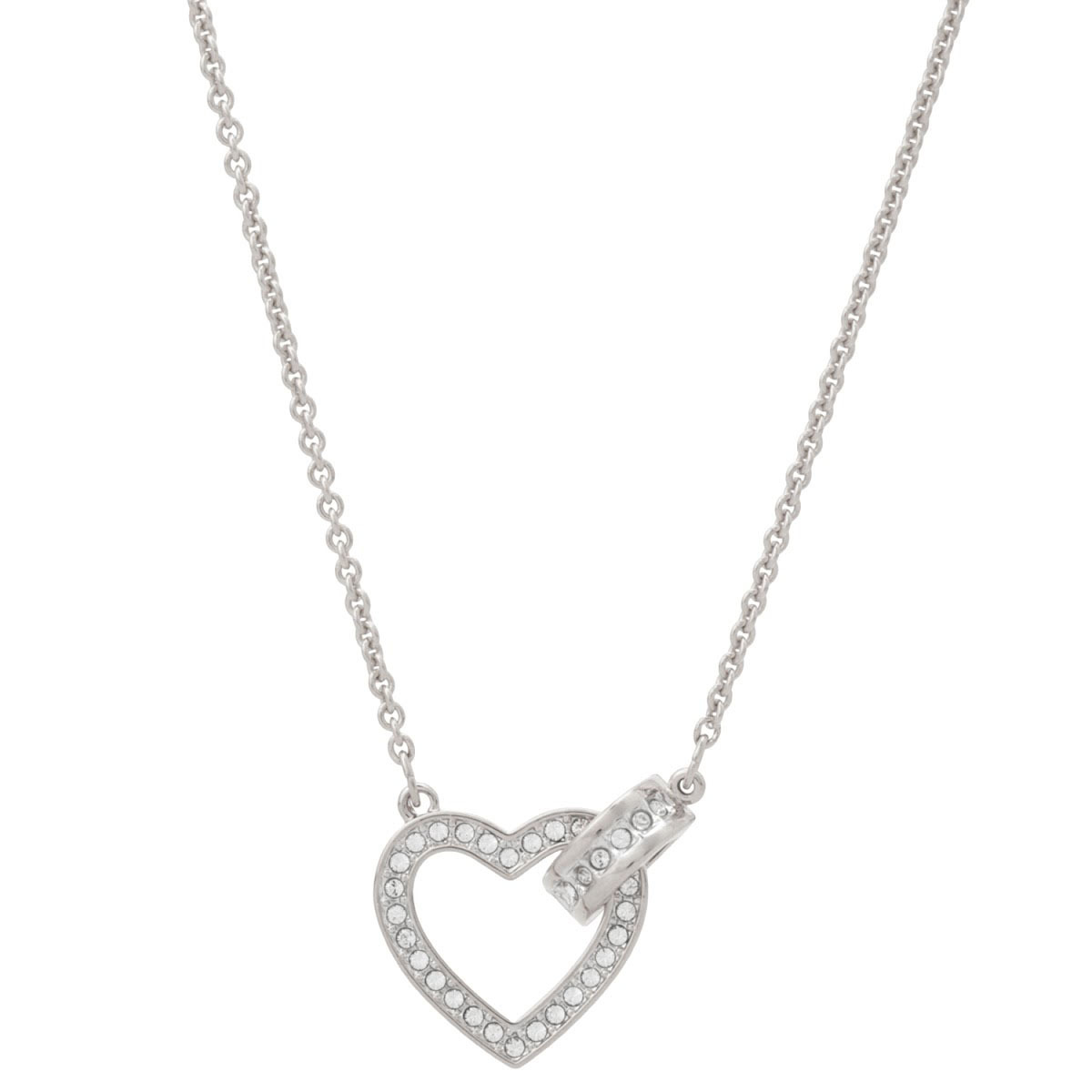 【楽天市場】スワロフスキー SWAROVSKI ネックレス ペンダント アクセサリー 5636444 Lovely ラブリー シルバー ...