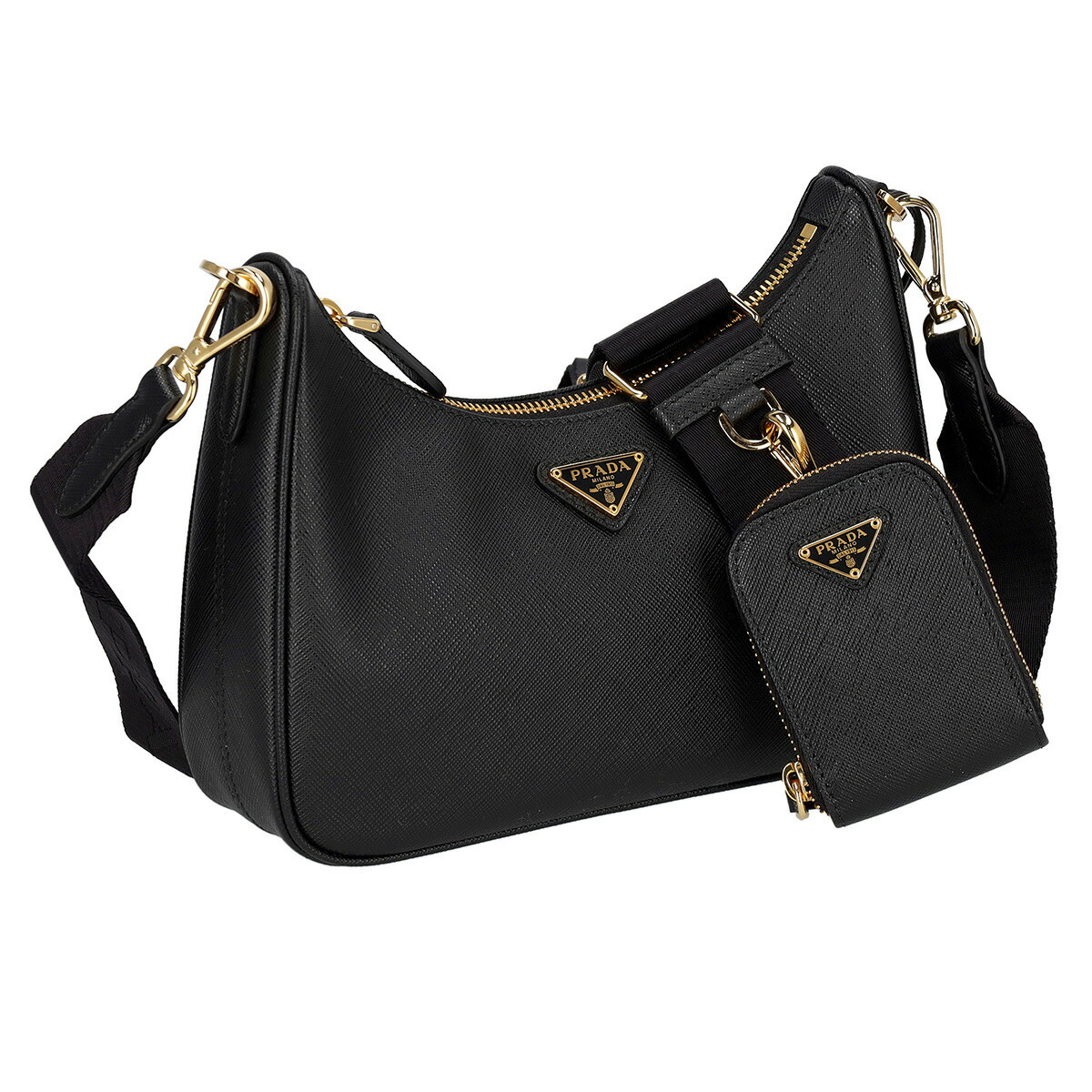 【楽天市場】プラダ PRADA バッグ ショルダーバッグ サフィアーノ レザー トライアングルロゴ 斜めがけショルダーバッグ 1BH204 S ...