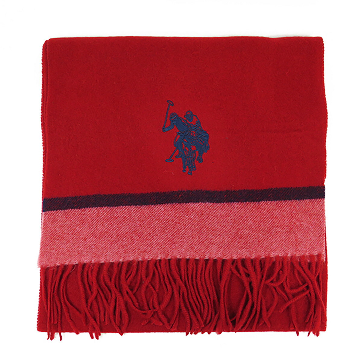 【楽天市場】ユーエスポロ アッスン U.S.POLO ASSN マフラー ストール USPA-2000-RED メンズ レディース レッド ...