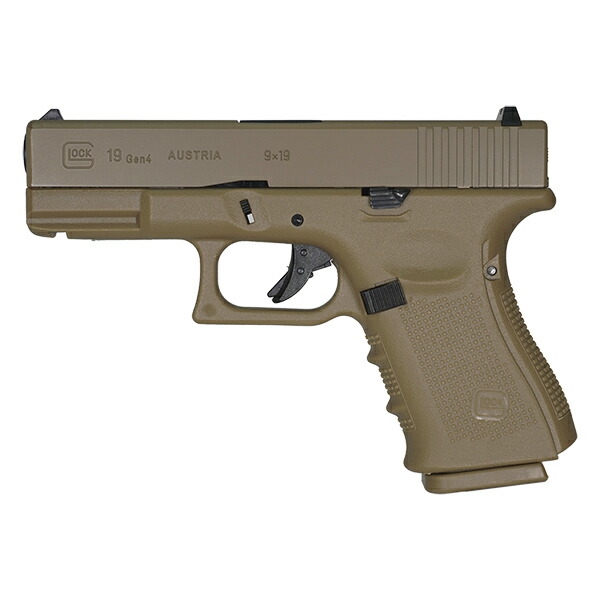 【楽天市場】年末年始Bigフェア★ E&C 1306 GLOCK G19 Gen.4 ガスブローバック デザートカラー：SAMURAI
