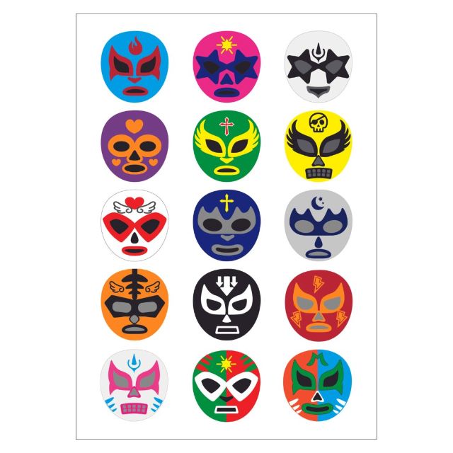 【楽天市場】マスクマン ステッカー シール A4サイズ 15種類 まとめて 詰め合わせ プロレス ルチャリブレ メキシコプロレス マスク ...