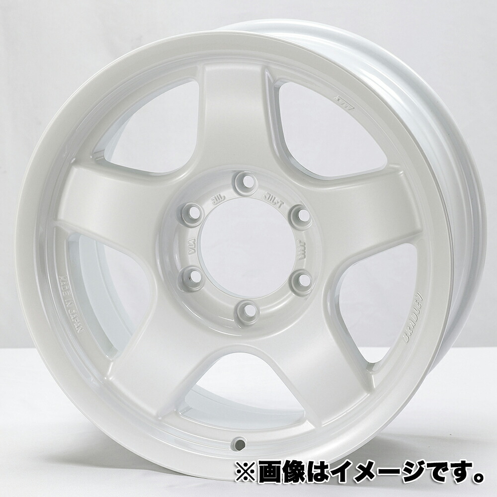 【楽天市場】4X4エンジニアリング BRADLEY V アルミホイール(1本) 16x7.0 +29 114.3 5H(パールホワイト) / 16インチ 4×4 Engineering：エスクリエイト