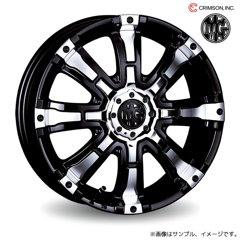 【楽天市場】クリムソン MG ビーストK-CAR アルミホイール1本 12x4.00B 4H 100 ブラックポリッシュ(BLACK ...