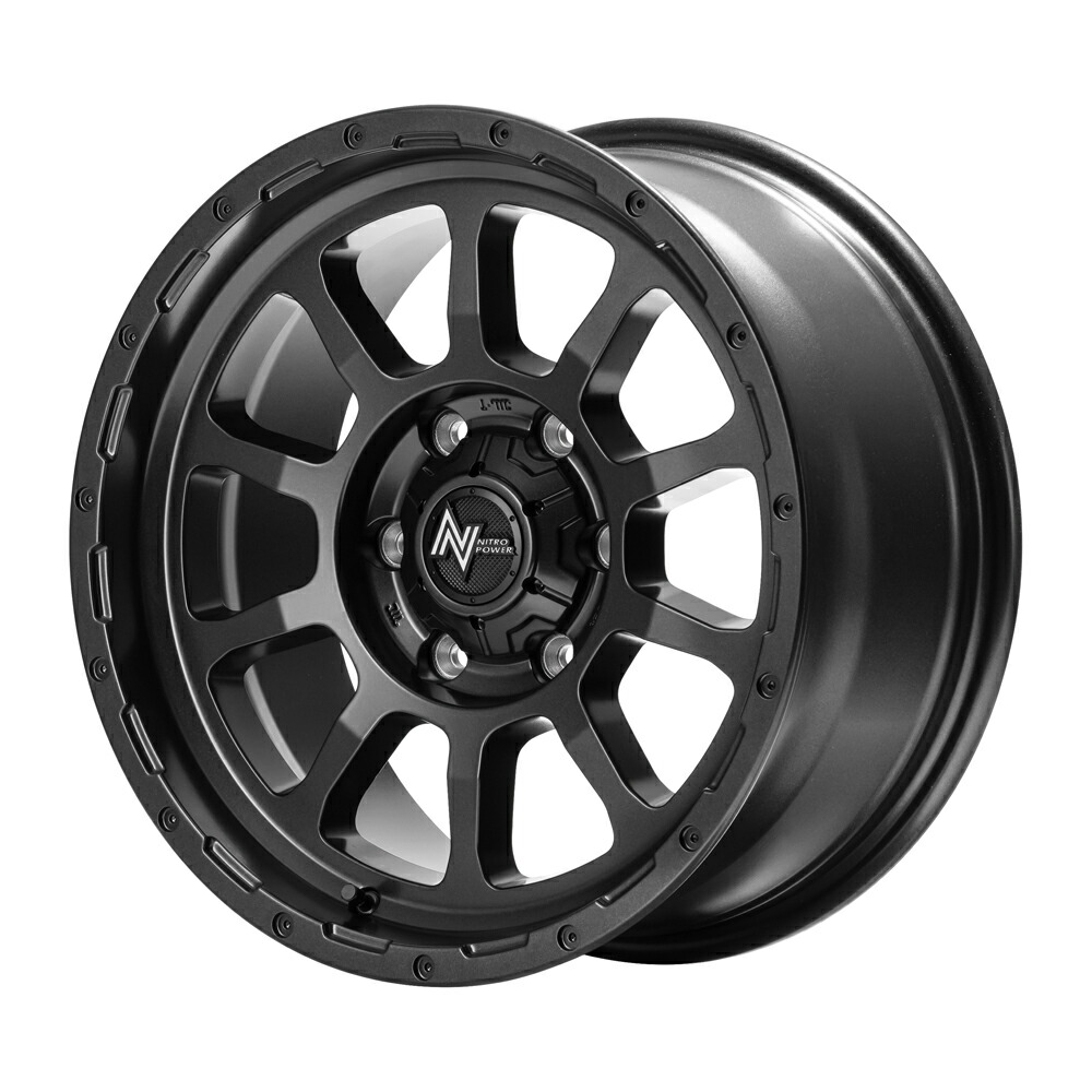 【楽天市場】ナイトロパワー M10 PERSHING BARREL BLACK EDITION アルミホイール 1本 17x6.5 +38 139.7 6H(バレルブラック) / 17インチ ...