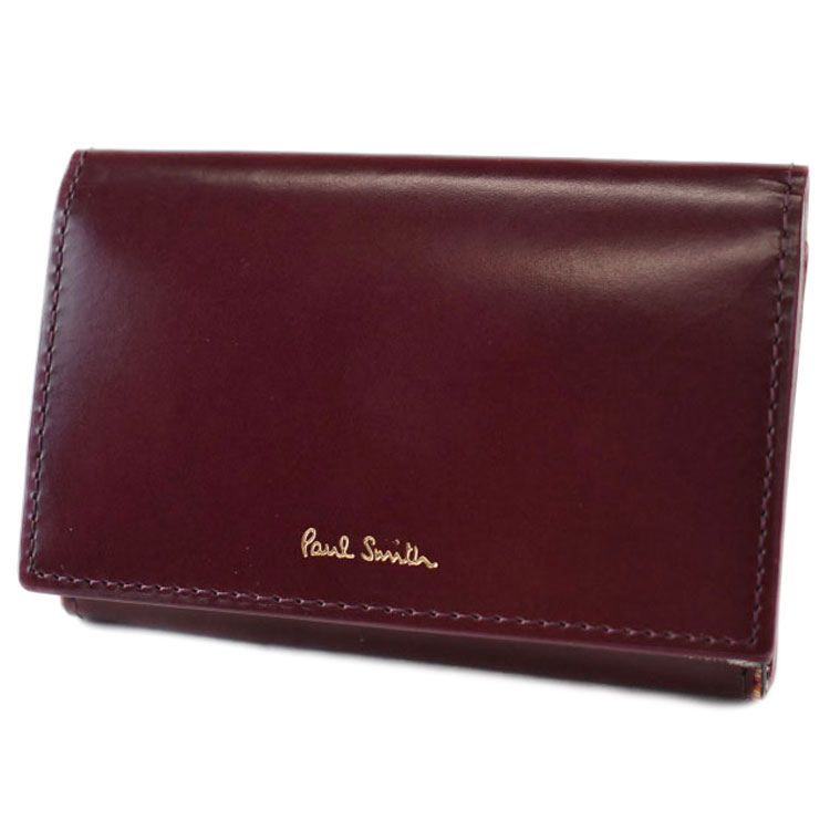 【楽天市場】ポールスミス 名刺入れ カードケース メンズ ブランド Paul Smith レザーリュクスシャイン 専用箱付 ボルドー ワイン 男性 紳士 本革 BPS562 訳あり ...