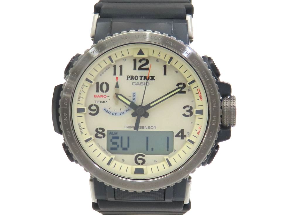【楽天市場】カシオ PRW-50Y-1BJF プロトレック PRW-50シリーズ SS ラバー タフソーラー メンズ 時計 【池袋店】【中古 ...