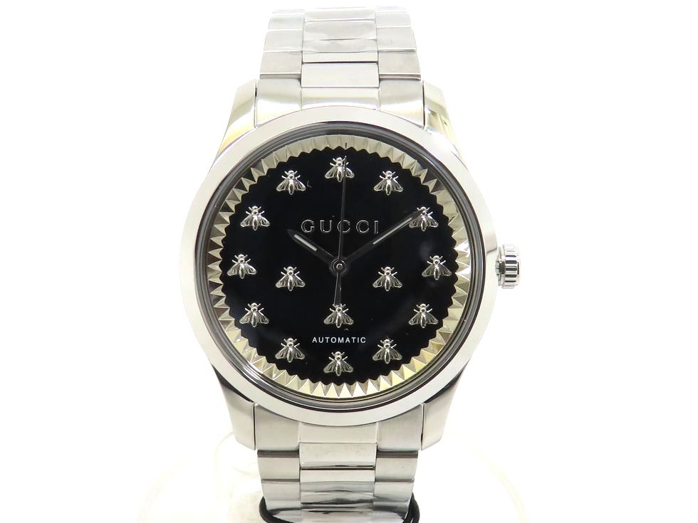 【楽天市場】グッチ 126.4Y/YA1264130 Gタイムレス SS 自動巻 メンズ腕時計【池袋店】【中古】：質 セキネ